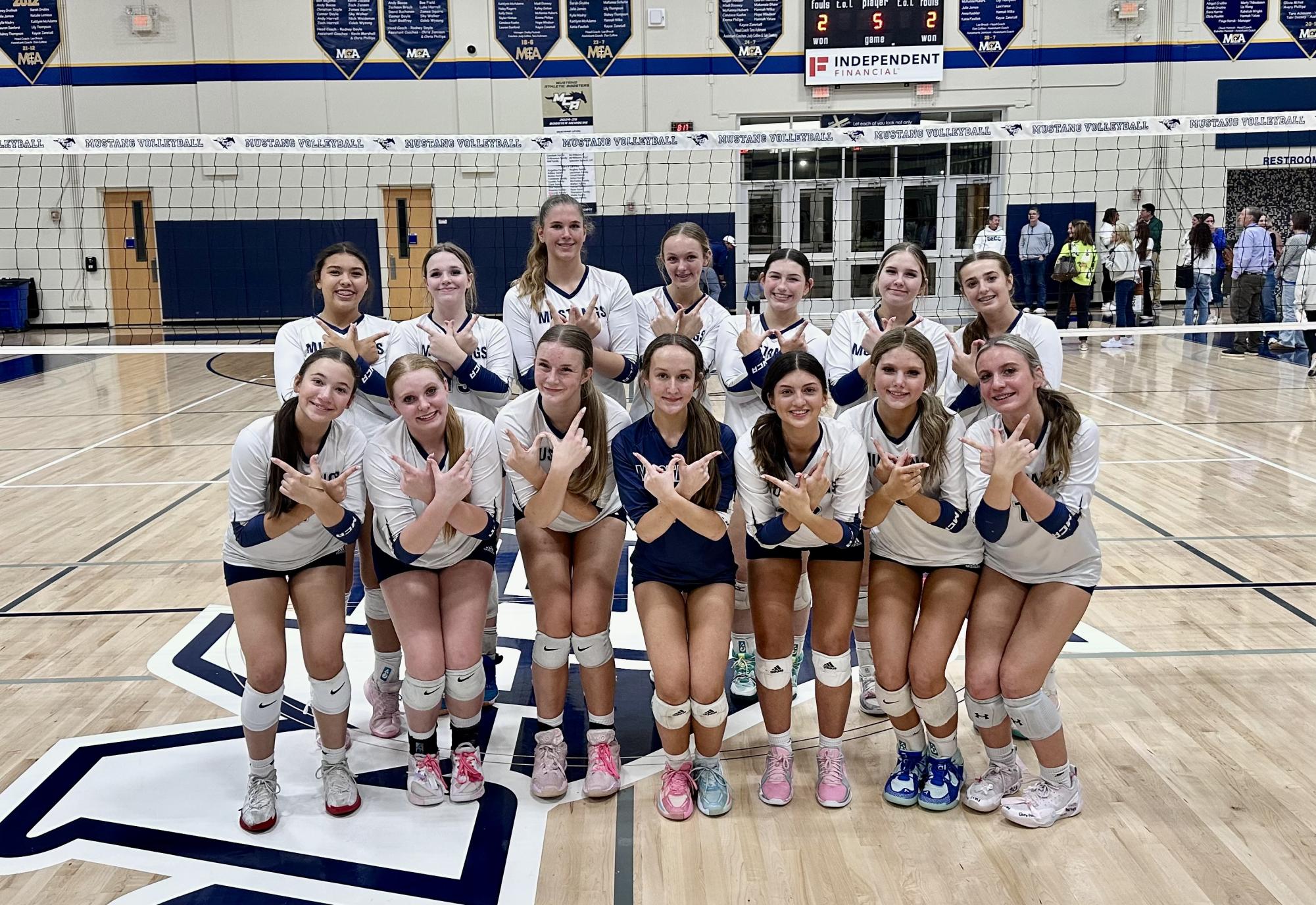The Lady Mustangs play against Trinity Christian – The Mane Edition